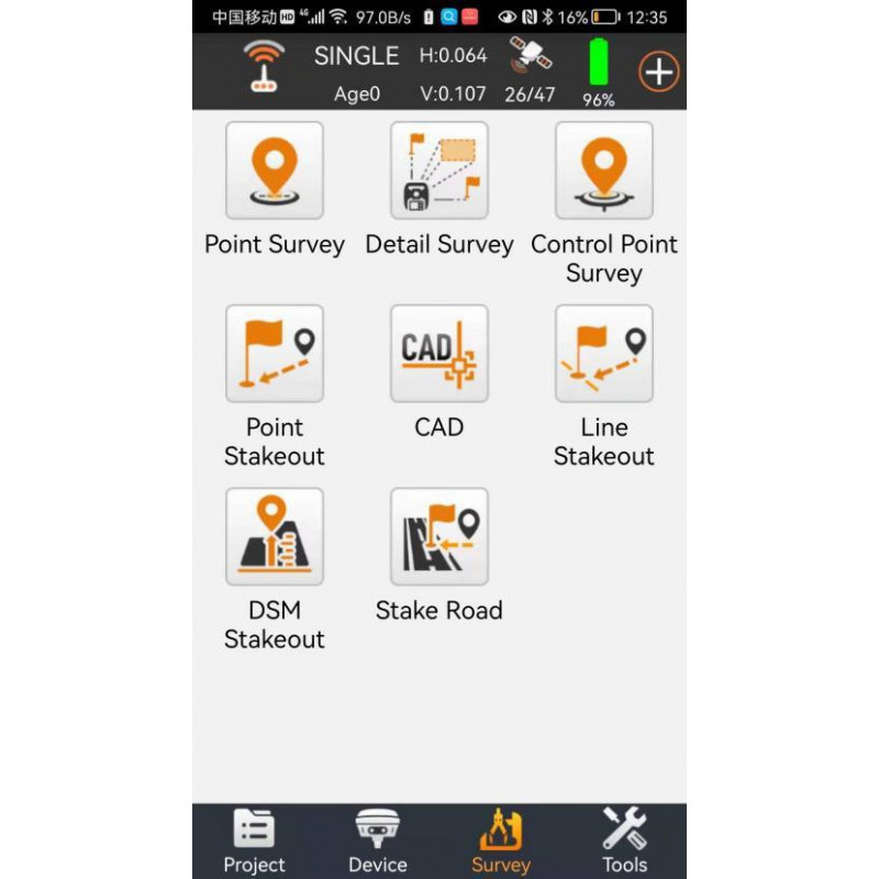 Licencia ALLYPAD Survey Android para GEODESICAL GT6 GNSS